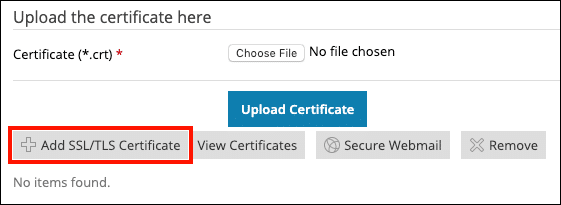 Installing an SSL/TLS Certificate in Plesk
